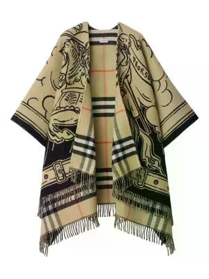 Burberry Equestrian Knight Motif Scarf - Neutrals