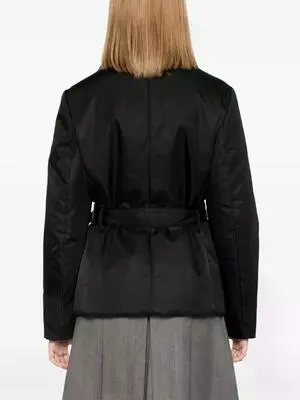 Prada Triangle-logo Padded Jacket - Black