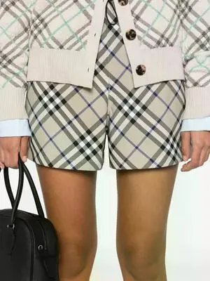 Burberry Check Pattern Shorts