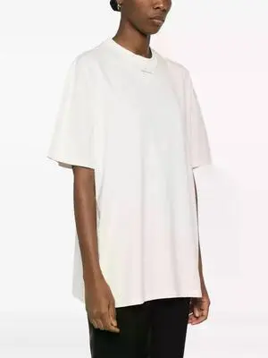 Prada Embroidered Triangle-logo T-shirt