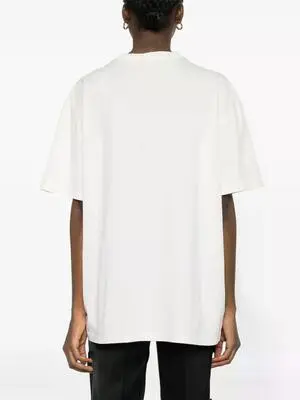 Prada Embroidered Triangle-logo T-shirt