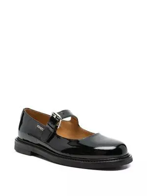 Kenzo Patent Leather Smile Buckle Loafers