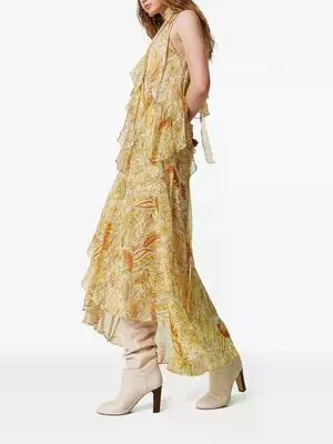 TWINSET Asymmetric Halterneck Dress