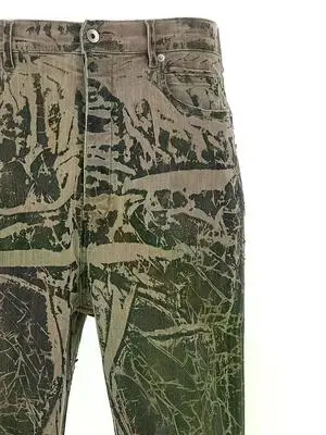 Rick Owens Printed Bootcut Jeans