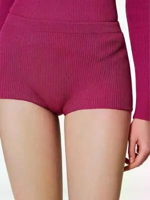 TWINSET Knitted Shorts - Red