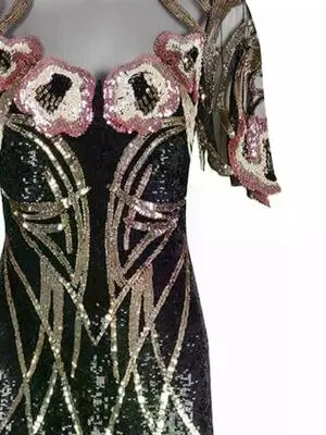 TEMPERLEY LONDON Natalia Sequin-embellished Dress - Black