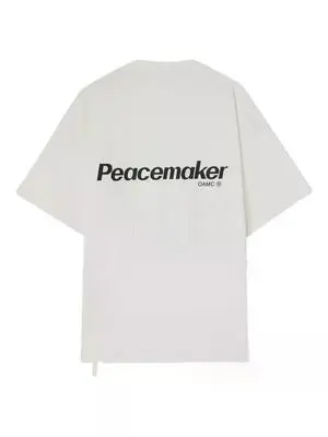 PEACEMAKER OAMC Bird-print Cotton T-shirt - White