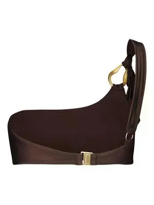 Zimmermann Ascension One-shoulder Bikini Top - Brown