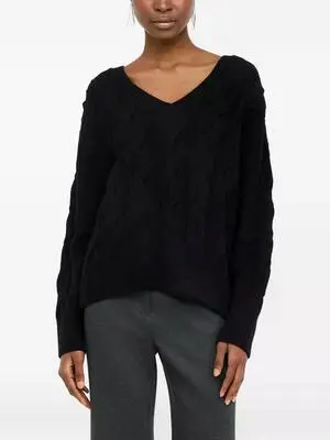 Liu Jo Cable-knit V-neck Sweater