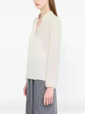Liu Jo Mandarin-collar V-neck Blouse