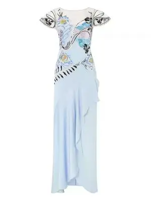 TEMPERLEY LONDON Gracia Ruffle Sequin-embellished Dress