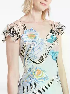TEMPERLEY LONDON Gracia Ruffle Sequin-embellished Dress