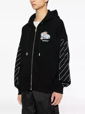 Off-White Graphic Print Hoodie