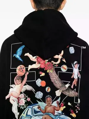 Off-White Graphic Print Hoodie