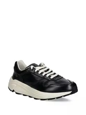 COMMON PROJECTS Premium Runner Leather Sneakers - Black