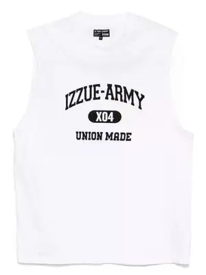 Izzue Logo-print Sleeveless Top - White