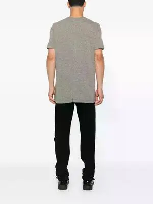 Rick Owens Side-tie Cotton T-shirt - Grey