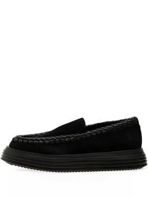 THE ANTIPODE Braided-trim Platform Loafers