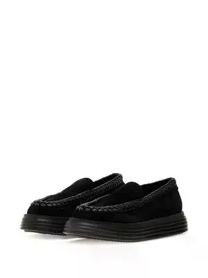 THE ANTIPODE Braided-trim Platform Loafers