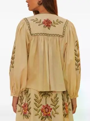 Farm Rio Embroidered Blouse