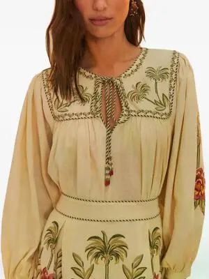 Farm Rio Embroidered Blouse