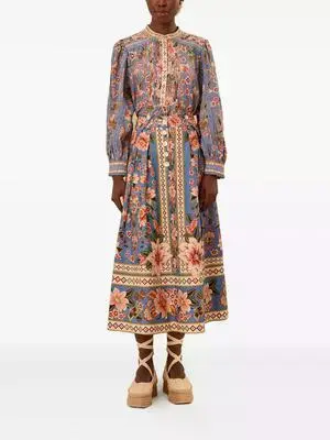 Farm Rio Tapestry-print Blouse - Blue