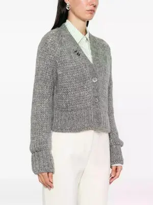 Ermanno Scervino Button-embellished Knit Cardigan