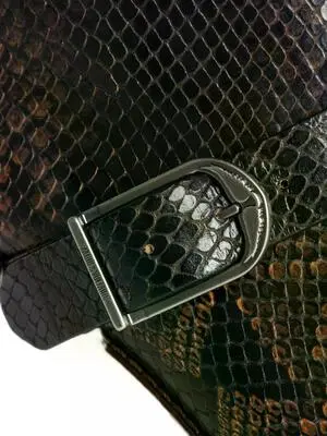 Zadig&Voltaire Snakeskin-effect Buckle Boots - Black