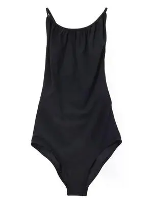 TOTEME Drawstring Neck Swimsuit - Black