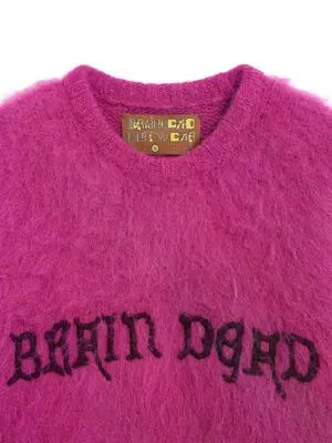 BRAIN DEAD Logo-embroidered Jumper