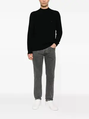 Emporio Armani Ribbed Crew-neck Sweater