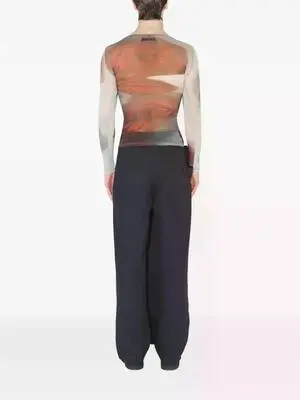 JEAN PAUL GAULTIER Roses Print Top - Red