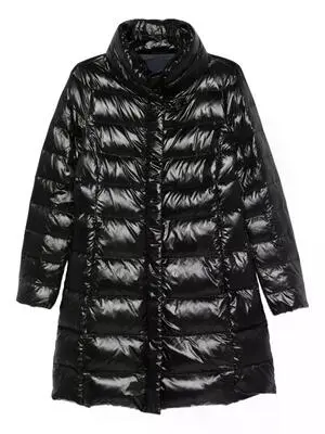 FAY Quilted Stand-collar Coat - Black