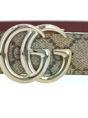 GUCCI Signature Double G-Buckle Reversible Belt