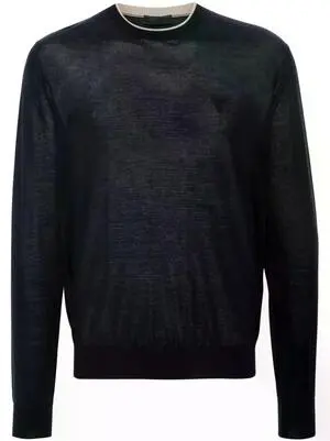Prada Mélange-effect Cashmere Jumper - Blue