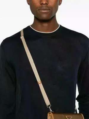 Prada Mélange-effect Cashmere Jumper - Blue