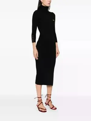 Elisabetta Franchi Ribbed Roll-neck Dress