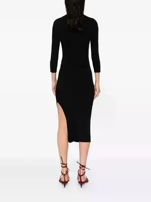 Elisabetta Franchi Ribbed Roll-neck Dress