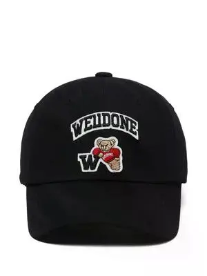 We11Done Bear-motif Baseball Cap - Black