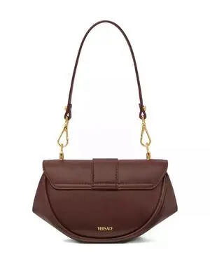 Versace Virtus Leather Shoulder Bag - Red