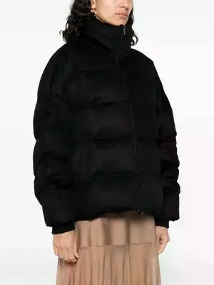 Soft Goat High-neck Puffer Jacket