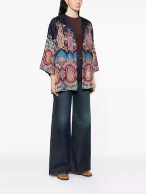Etro Paisley-print Jacket - Blue