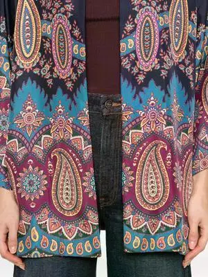 Etro Paisley-print Jacket - Blue