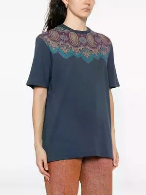 Etro Paisley-print Cotton T-shirt