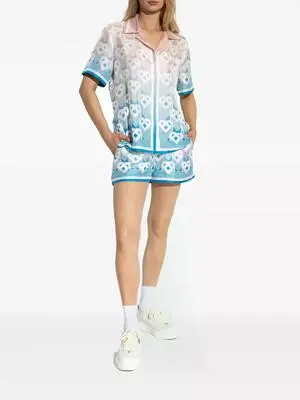 Casablanca Heart-monogram Silk Shirt