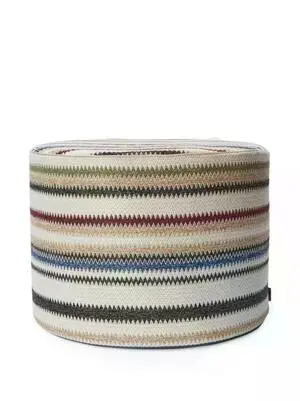 Missoni Striped Zig-zag Stool - White