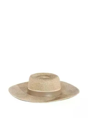FILIPPO CATARZI Leather-band Sun Hat - Neutrals