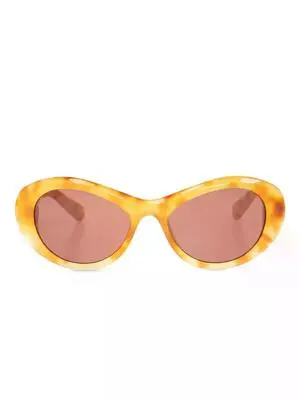 Jacquemus Oval-frame Sunglasses - Yellow