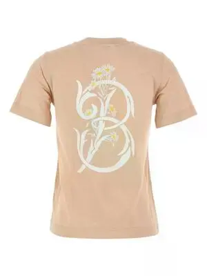 Burberry Floral-print T-shirt - Orange