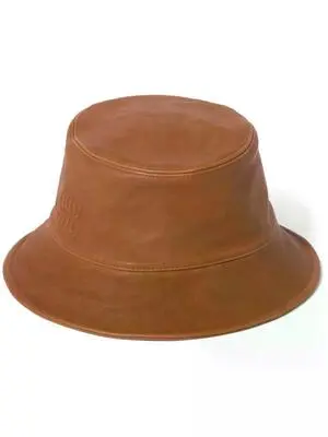 Women's Leather Bucket Hats